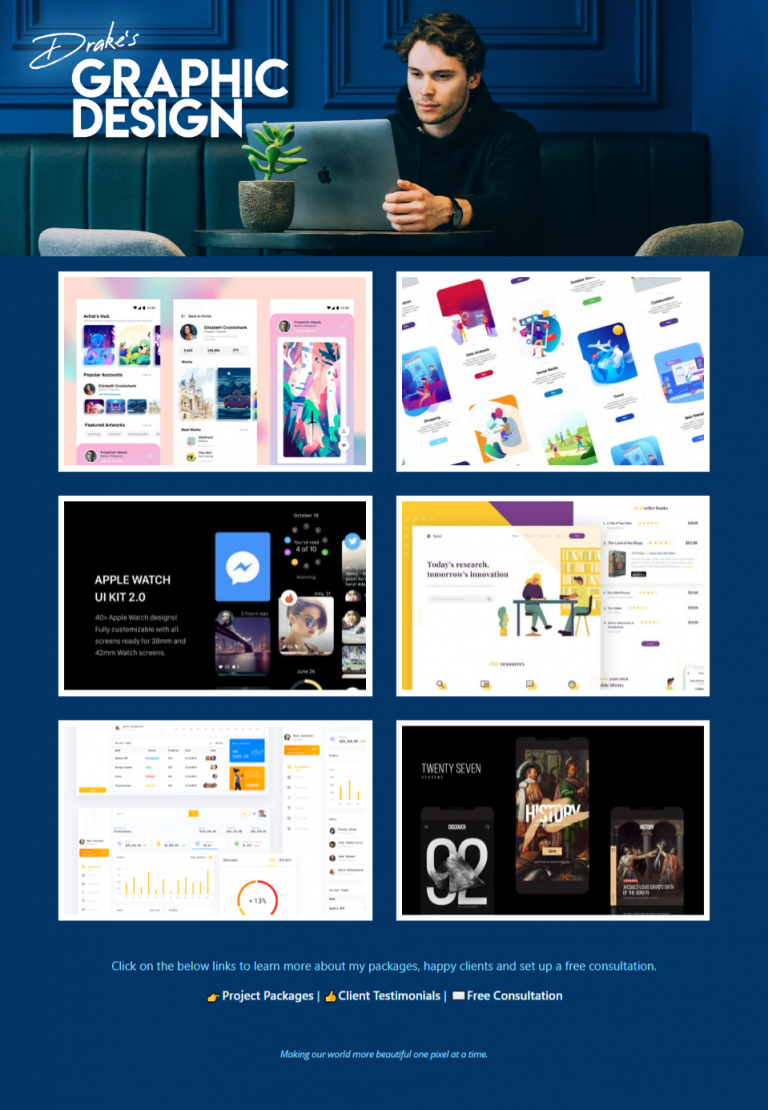 Create online portfolio using templates for free