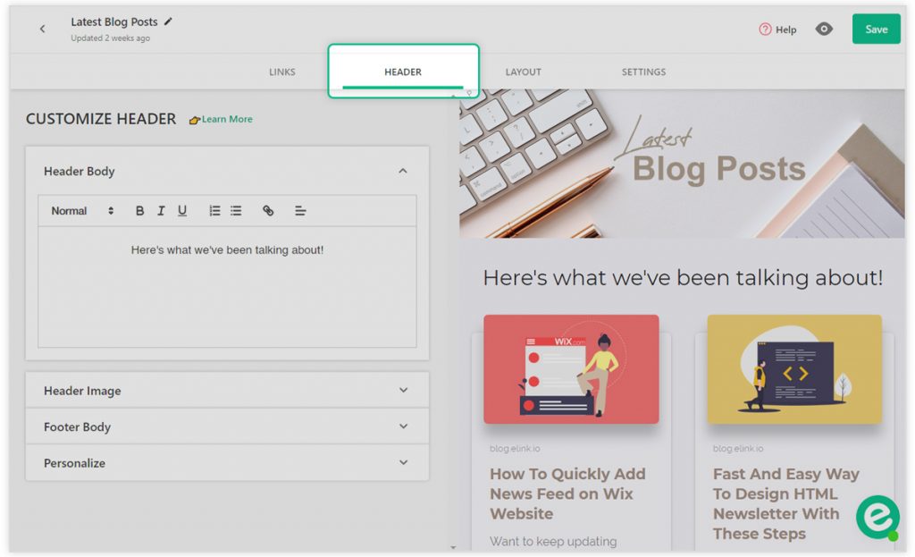 How To Add A Newsfeed On Blogger Site With Elink